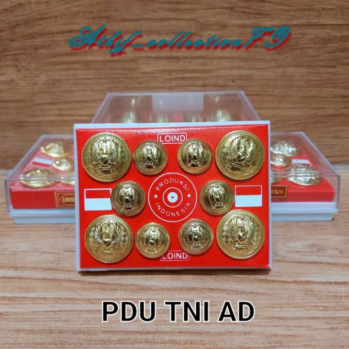 Kancing PDU TNI AD LOIND Kancing PDU LOIND TNI AD Satu Set | Lazada ...