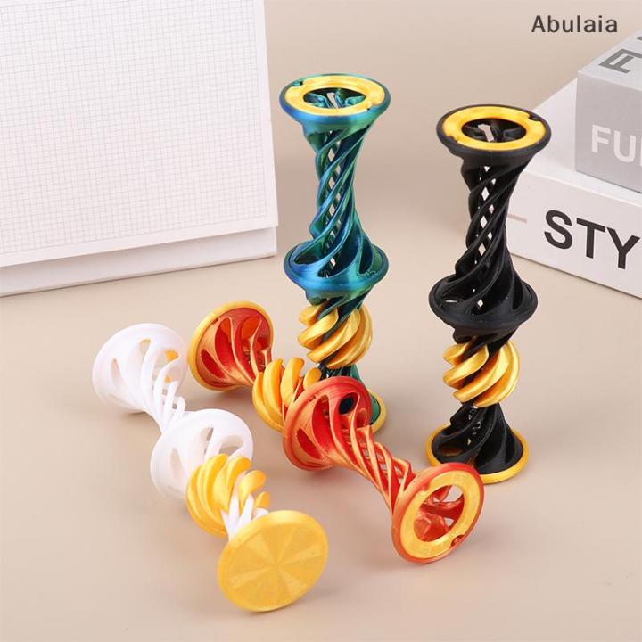 Abulaia 3D Printed Impossible Cone Pyramid Passthrough Sculpture Screw Rod Ball Release Stress ...