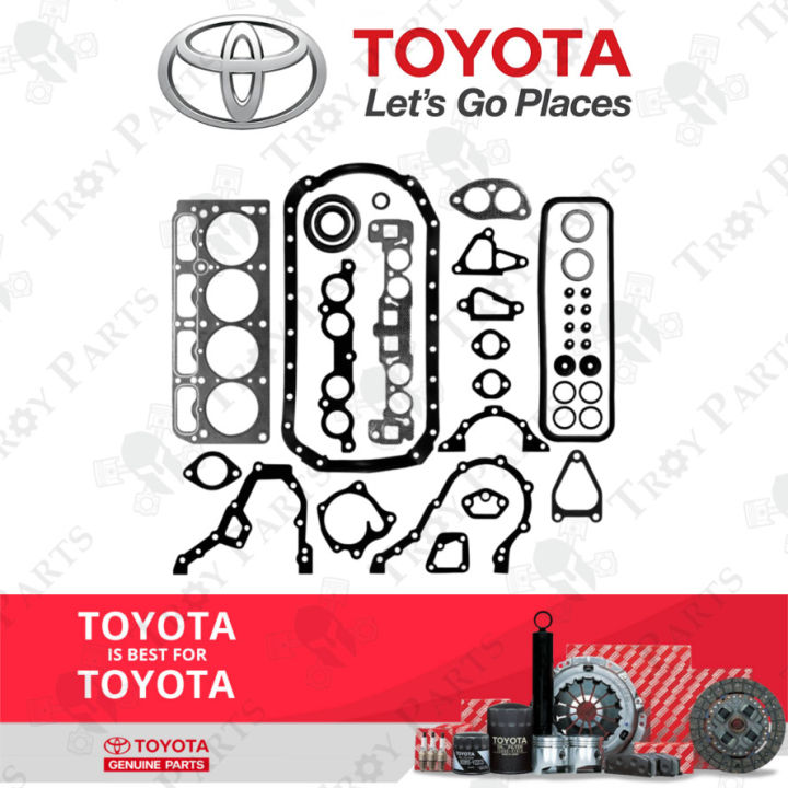 Original Toyota Overhaul Full Set Gasket 04111-06010 Toyota Unser 1.8 ...