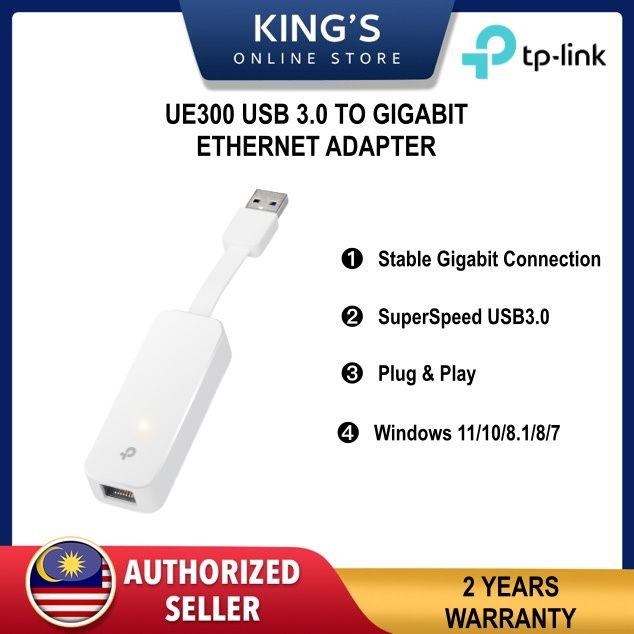 TP-Link UE300 / UE300C USB 3.0 to Gigabit Ethernet Network Adapter | Lazada