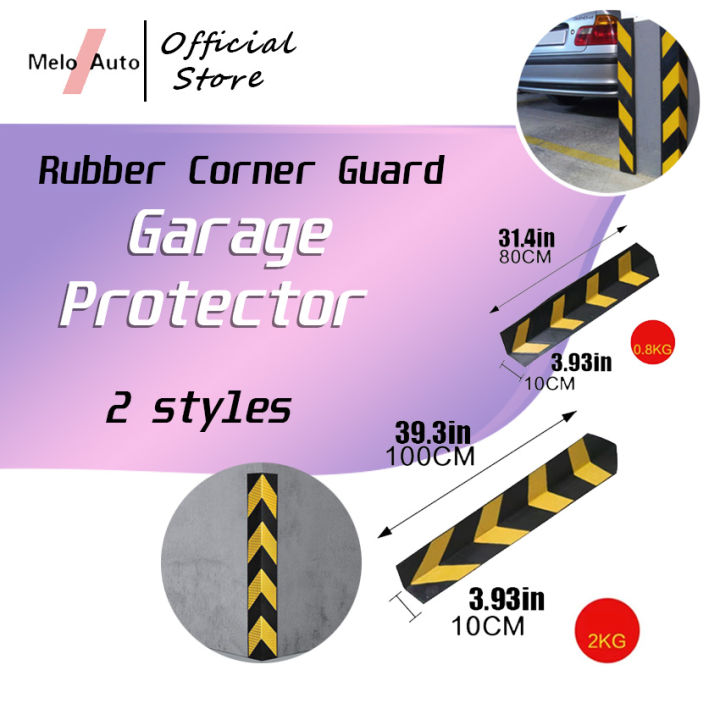 80cm / 100cm Heavy Duty Rubber Corner Guard Garage Corner Protector ...