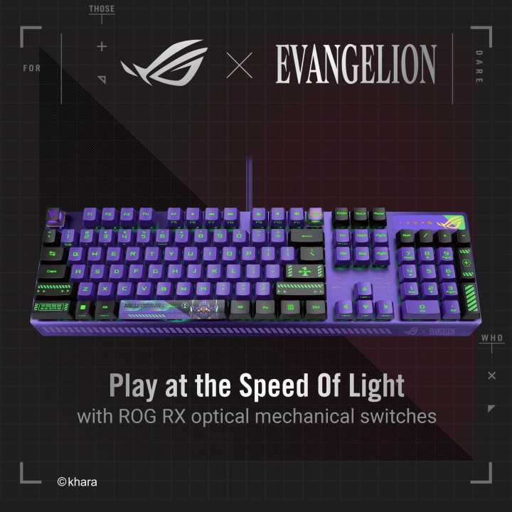 ASUS ROG Strix Scope RX EVA Edition, 100% RGB Gaming Keyboard, ROG RX ...