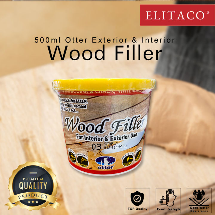 【ELITACO】Otter Wood Filler Senply 500g Non Toxic Wall Cement MDF Board ...