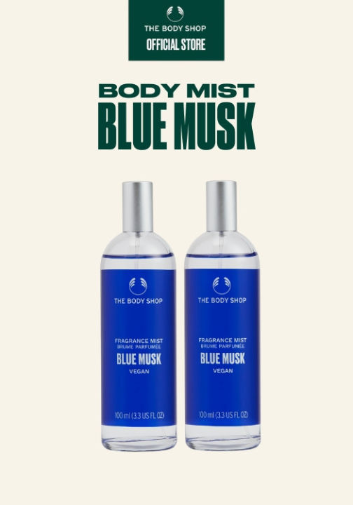 The Body Shop Blue Musk Fragrance Mist 100ML x 2 | Lazada