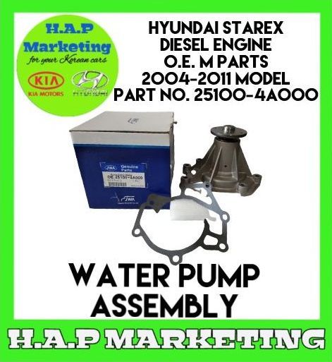 WATER PUMP FOR KIA SORENTO AND HYUNDAI STAREX (REPLACEMENT ) ONLY ...