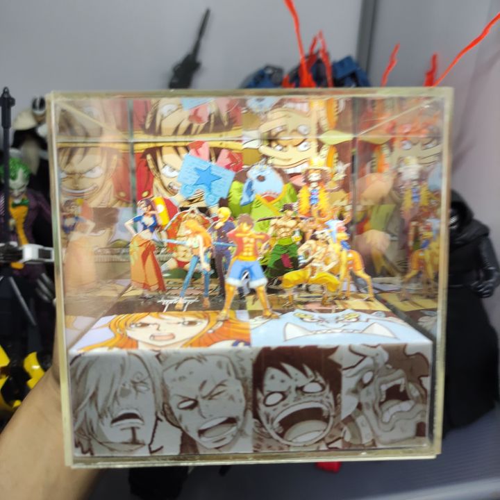 One Piece Cube Diorama | Luffy Zoro Sanji Nami Usopp Chopper Robin ...