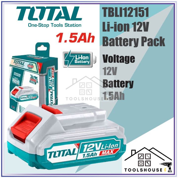 Total TBLI12151 Li-ion 12V Battery Pack 锂离子12V电池组 (1.5Ah) | Lazada