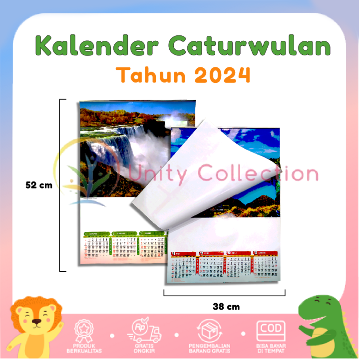 Kalender Dinding Tahun 2024 Catur Wulan | Lazada Indonesia
