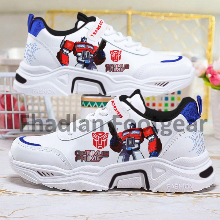 Sepatu anak laki laki trnasformers optimus prime keren - sepatu robot ...