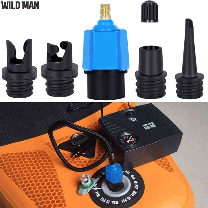 Paddle Board Valve Adapter Rubber Boat Canoe Kayak Pump Converter with ...
