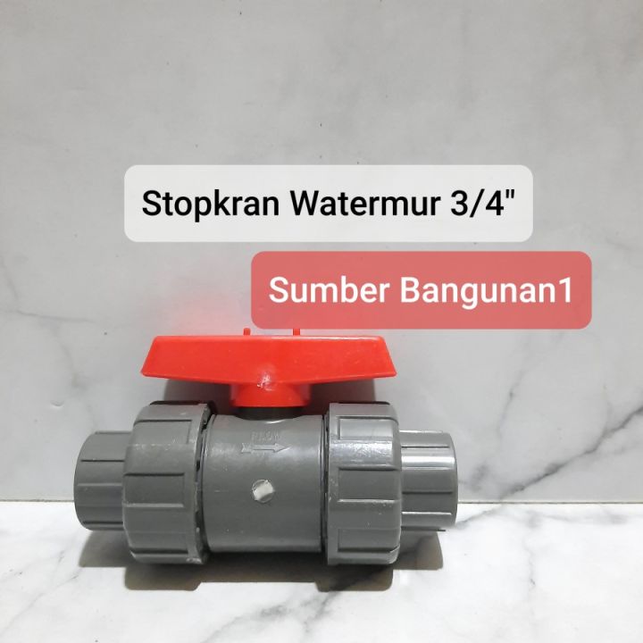Stopkran watermur 3/4" inc watermur keran pipa pralon penyambung 3/4 inch | Lazada Indonesia