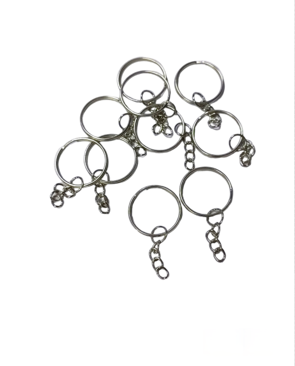 Metal stainless steel keychain ring DIY Keychain Split Ring 10/30/50 ...