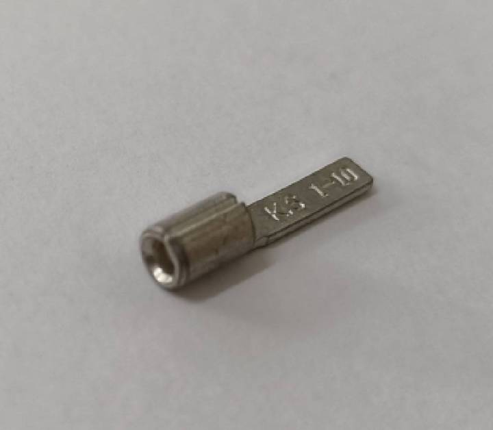 DBNB 1-10 หางปลาหัวเสียบเปลือยแบบแบน Blade Terminal Non-Insulated 22-16 ...