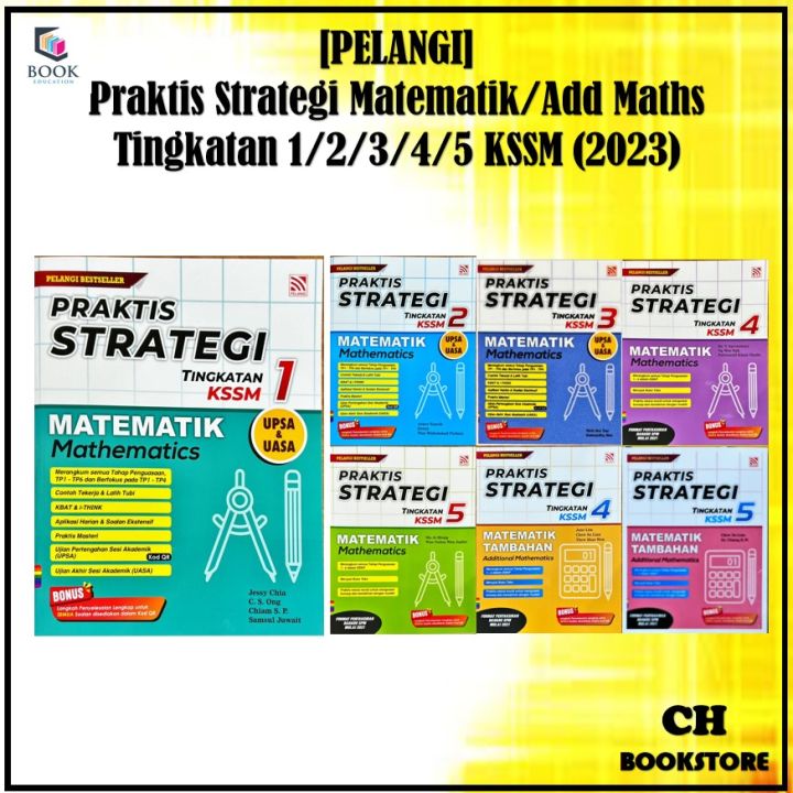 [CH] PELANGI: Praktis Strategi Matematik/Mathematics Dwibahasa Tingkatan 1/2/3 KSSM | Lazada