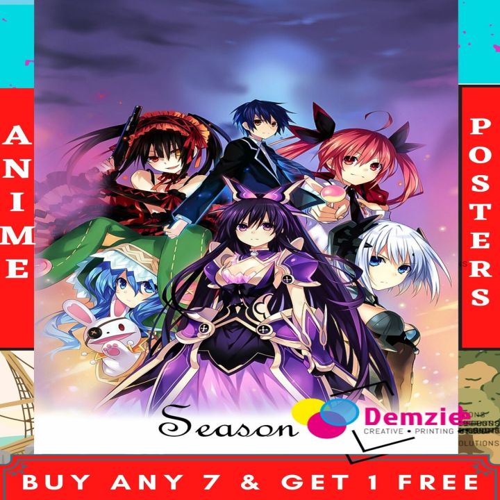 Date A Live : A4 Anime Poster - HD Prints | Normal, Sticker & Laminated ...