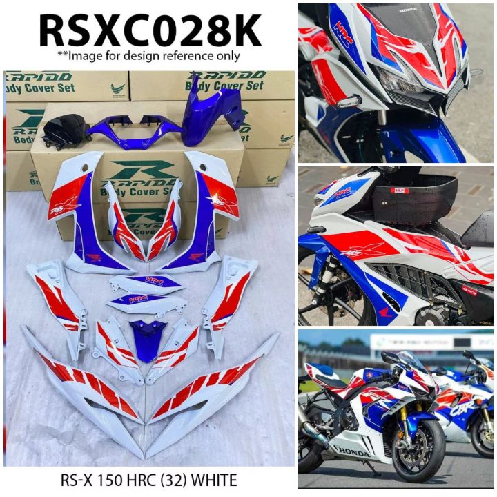 Cover Set Rapido RSX Honda 150 HRC (32) White RSX150 Accessories Motor ...