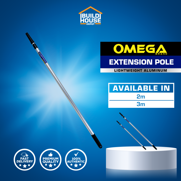 OMEGA Aluminum Telescopic Extension Pole - For Paint Roller - 2m / 3m ...