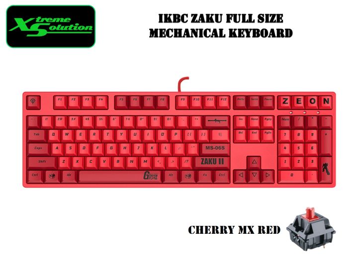 IKBC x GUNDAM MS-06S Char's ZAKU Mechanical Keyboard (No Backlight ...