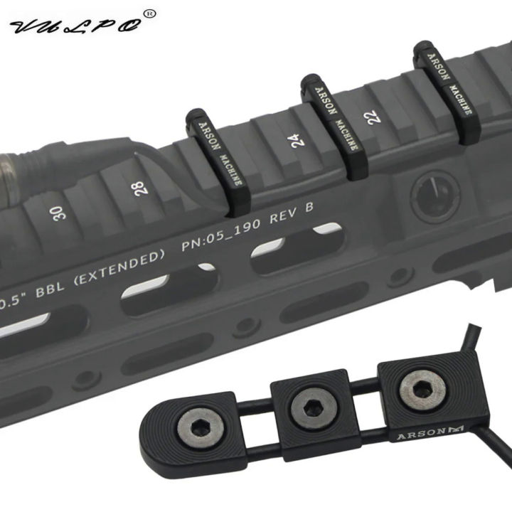 VULPO 3pcs Set Tactical M-LOK Rail Cover Wire Guide System Cable ...