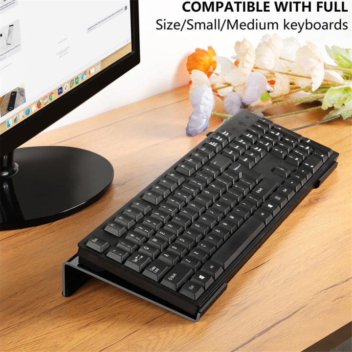 【New Arrivals】 Computer Keyboard Stand for Desk Keyboard Riser Tilt ...