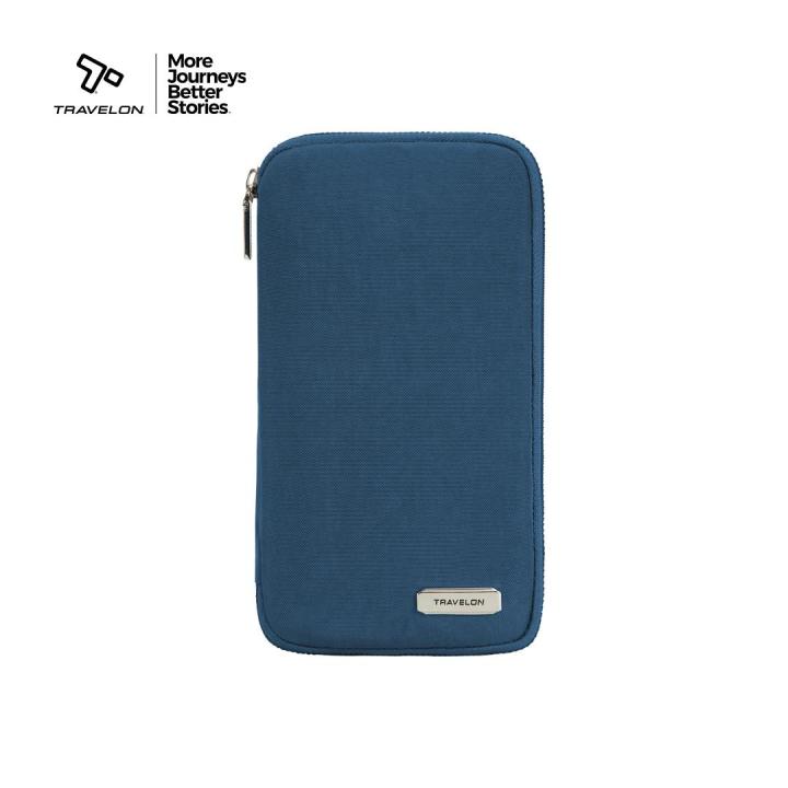 Travelon RFID Blocking Family Passport Zip Wallet - Ocean | Lazada PH