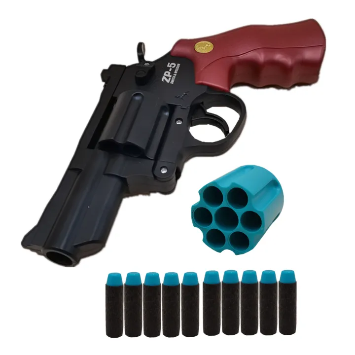 Manual revolver soft bullet gun wheel toy gun soft bullet toy gun ...