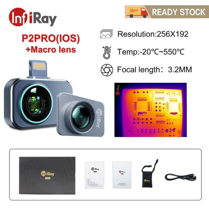 InfiRay Xinfared Thermal Imager P2PRO For Phone Industrial PCB Underfloor Heating Detection with ...