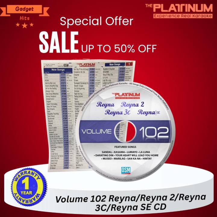 Platinum Reyna 1/2/3c/SE Volume 102 Updated CD APRIL 2025 | Lazada PH