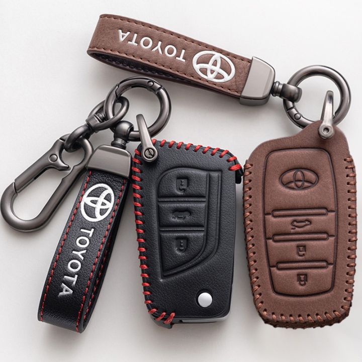 Car Key Case Leather Type For Toyota Hilux Rogue Revo Innova Fortuner ...