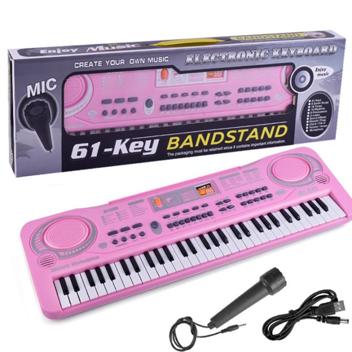 61 Key Electronic Piano Music Keyboard With Microphone 61-Key Digital ...