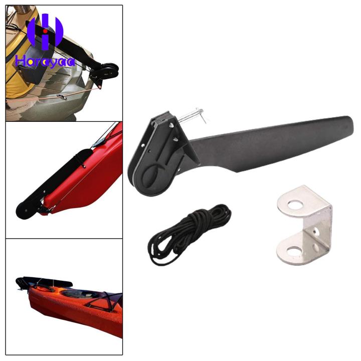 harayaa Kayak Rudder, Fishing Watercraft Rudder Adjustable Canoe Rudder ...