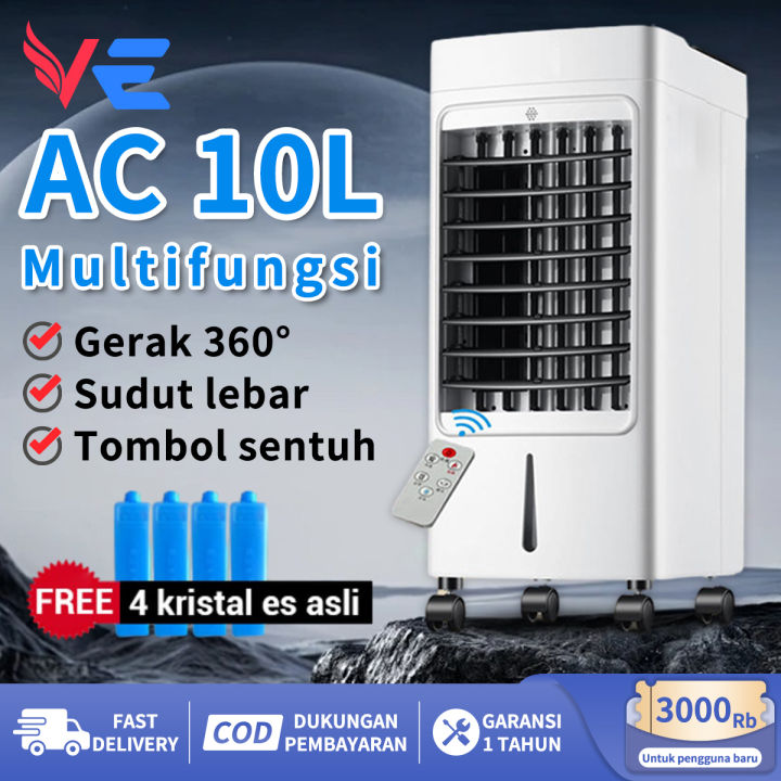 AC Kipas Pendingin Ruangan Portable Air Cooler AC- 8 Liter Hitam ...