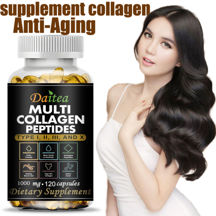 Multi-Collagen Peptide Supplement - Overall Skin Health - Supports ...