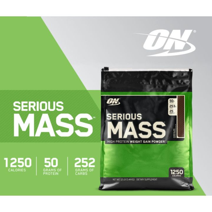 ♟Optimum ON Seriousmass 12lbs mass fusion Mass Gainer Protein( Naik ...
