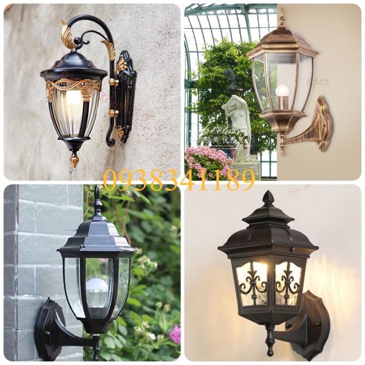 Đèn gắn tường, đèn cột treo vách tường trang trí ngoài trời SV 270 HABALI 0106, 031 + Kèm bóng ...