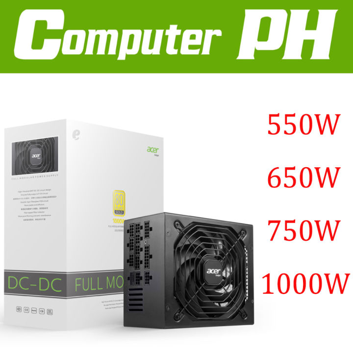 Acer AC- 550W/ AC-650W/ AC-750W/ AC 1000W Full Modular Power Supply ...