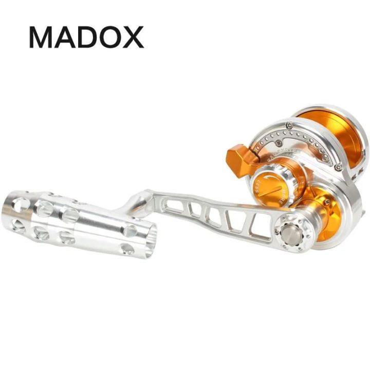 Madox Slow Jigging Reel Pe4/pe3/pe2# - 400m Max Drag 30kg 11BB Full Metal Alloy Drum Alarm ...
