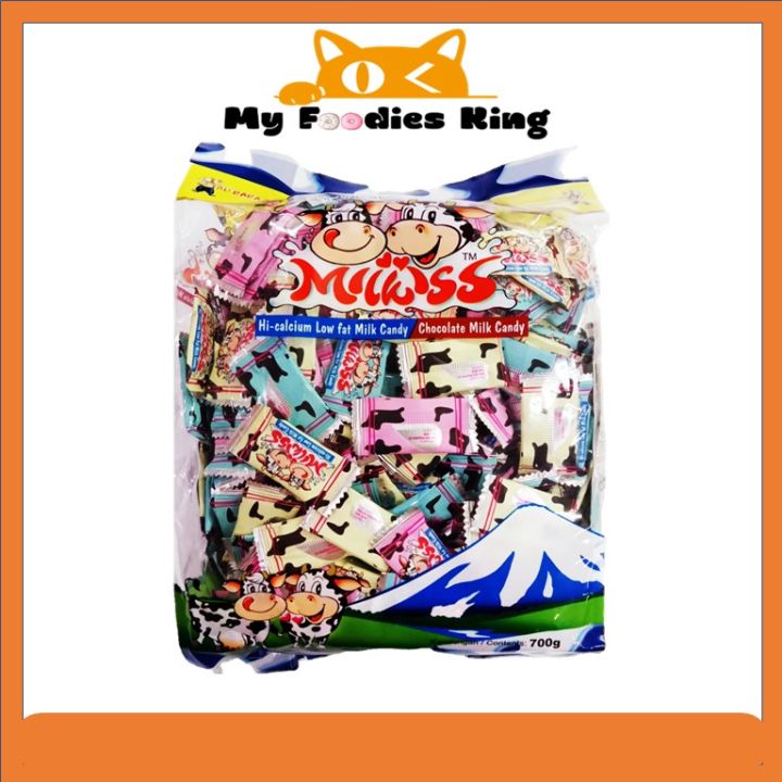 700g /400pcs+- Milkiss Candy Hi-Calcium Low Fat Milk Candy /Chocolate ...