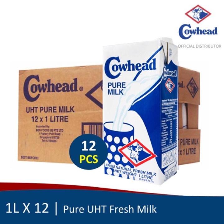 Cowhead Fresh Pure Milk 1L ( Case of 12) | Lazada PH