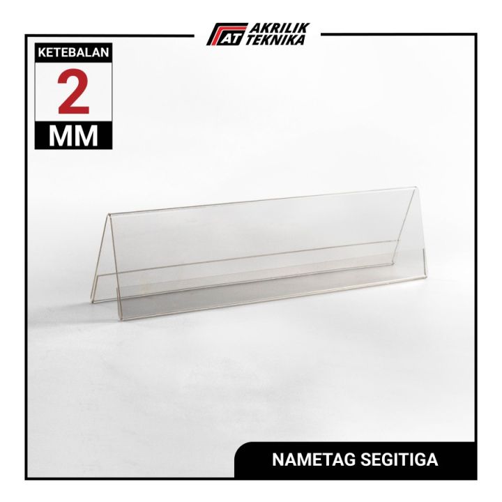 AKRILIK / ACRYLIC / DISPLAY PAPAN NAMA MEJA PANITIA SEGITIGA | Lazada ...