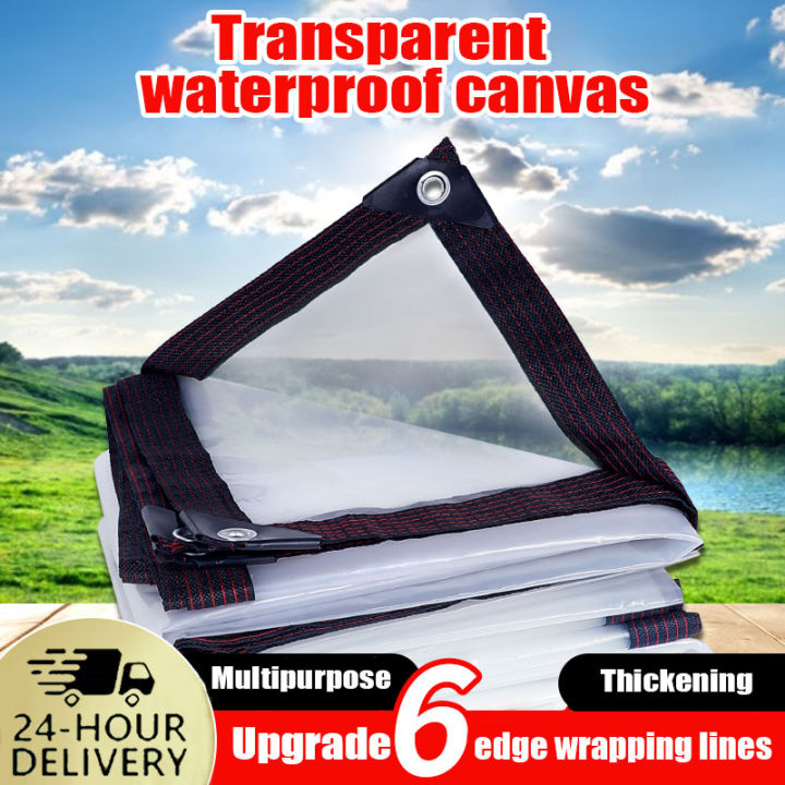 Thickened Plastic PE Film Transparent Rainproof Cloth Tarpaulin Garden ...