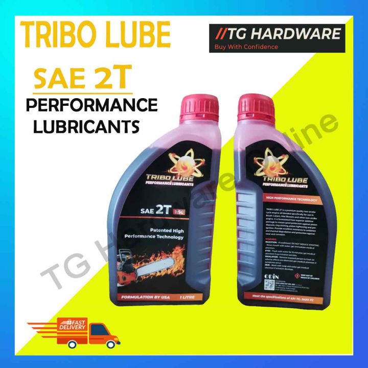 TRIBO LUBE 2T Oil / SAE 2T / Minyak 2T / For 2-Stroke Engine (1L) | Lazada
