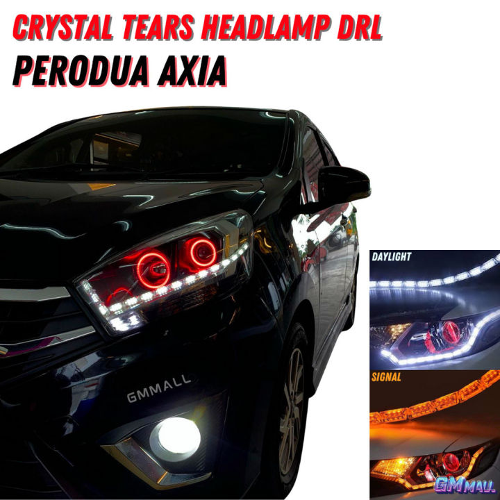PERODUA AXIA LED DRL TURNING STRIP LIGHT Car Running Signal Led ...