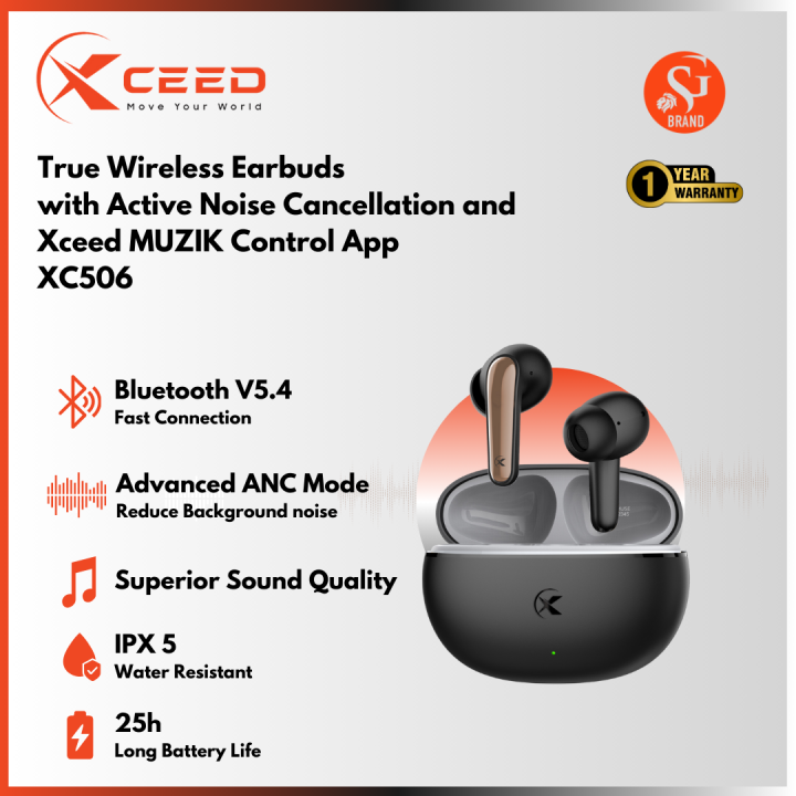 XCEED True Wireless Earbuds with Active Noise Cancellation and Xceed ...