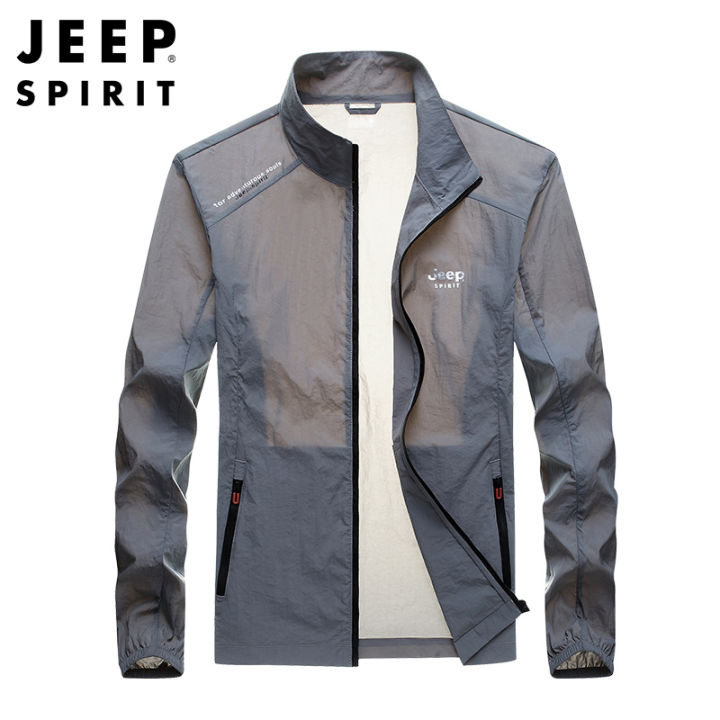 JEEP SPIRIT Men's Sun Protection Clothing UV Protection Outdoor Sports ...