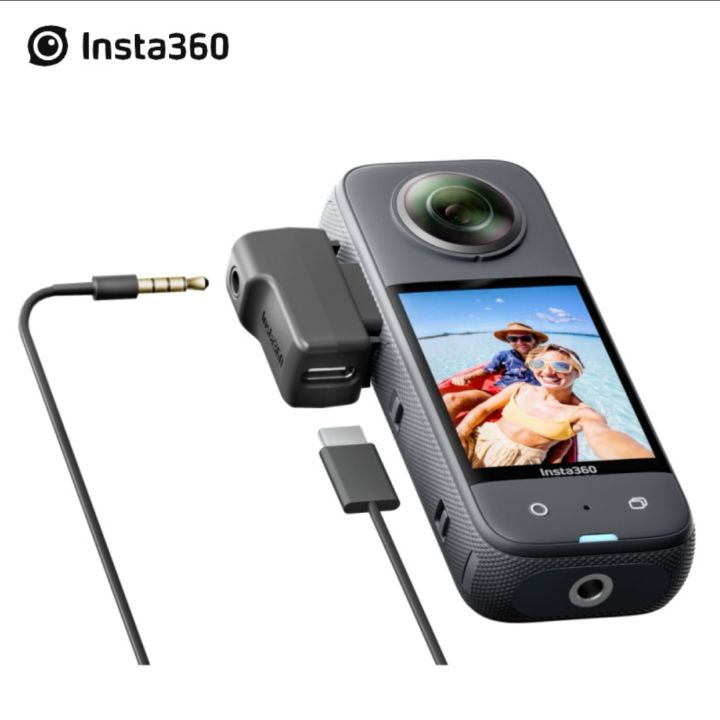 Insta360 Shadow Stone One X3 Rechargeable Microphone Audio Adapter ...