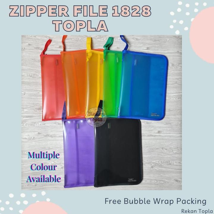 Map Zipper Berwarna / Map Plastik reseleting / Map Reseleting Folio ...