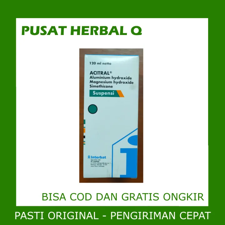 ACITRAL SUSPENSI 120 ML ACITRAL SIRUP OBAT MAAG | Lazada Indonesia