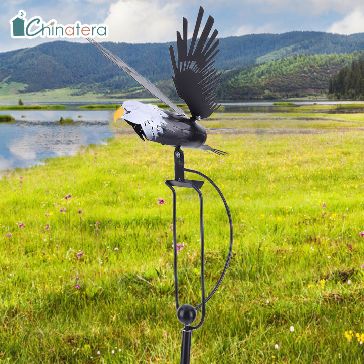 Eagle Windmill Sculptures Metal Bald Eagle Yard Art Outdoor Statue ...