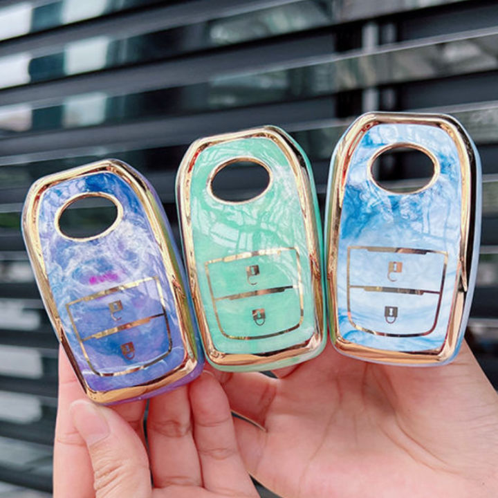 Fashion Smart Car Key Case Cover Keychain For Toytoa Fortuner Innova ...
